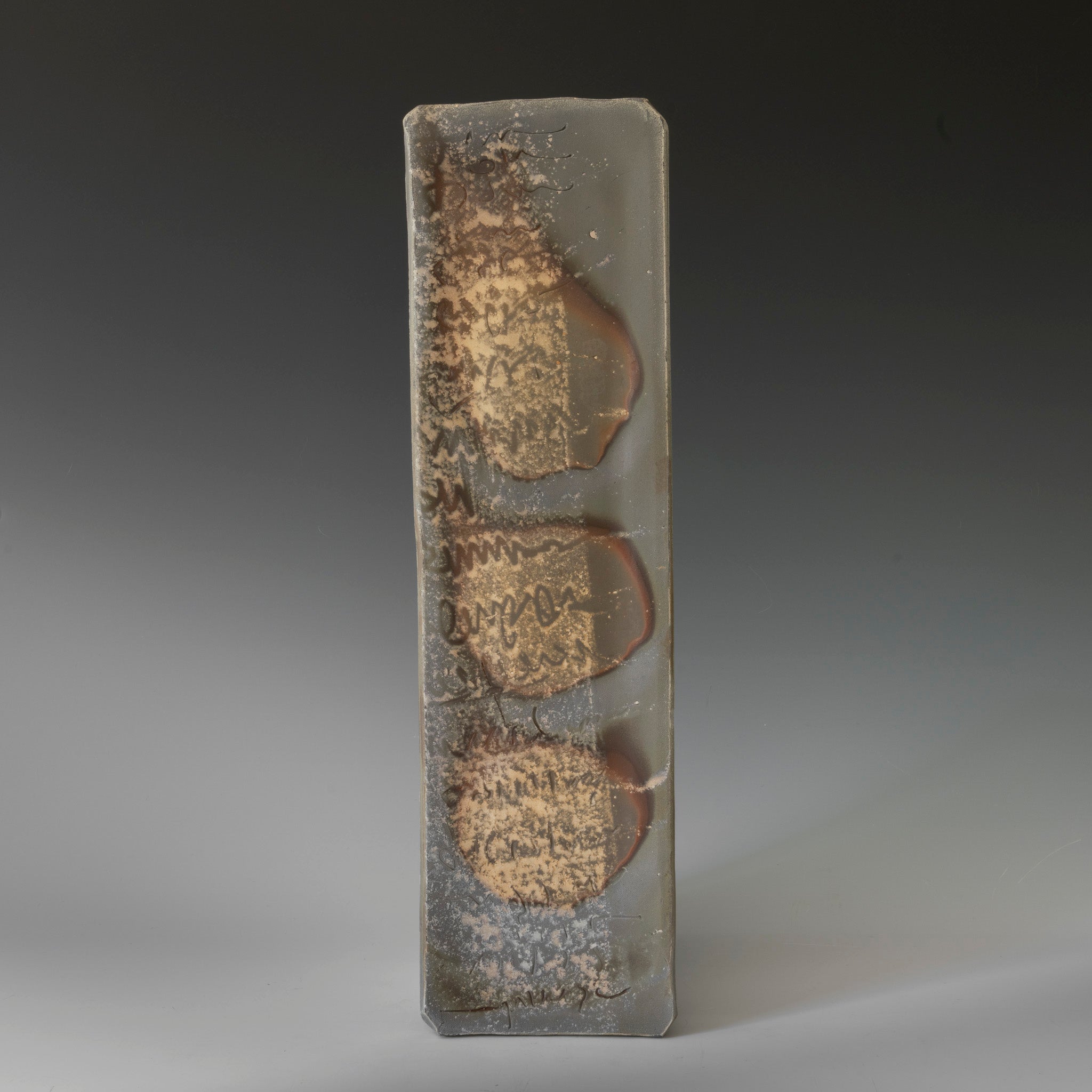 (#17) Long Poem Plate – white-frederick